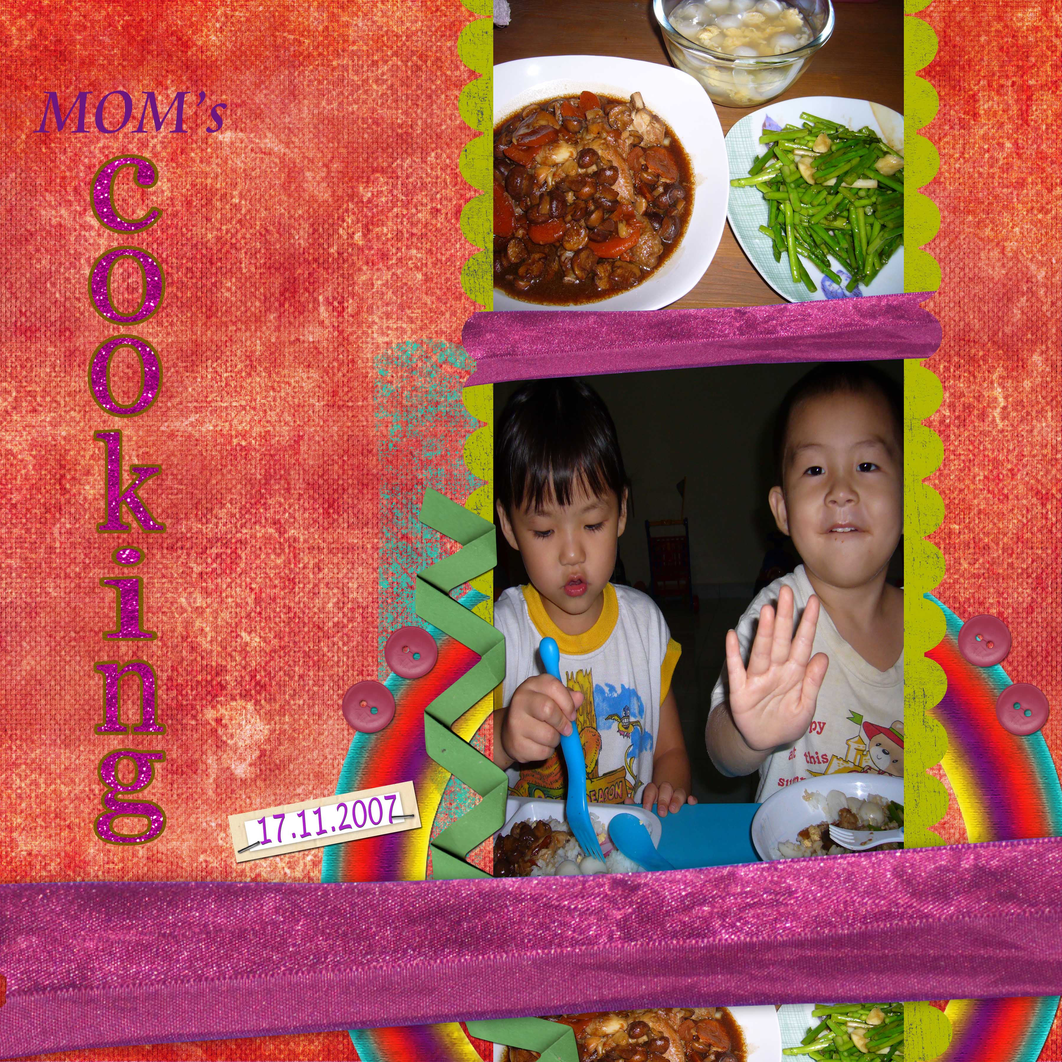 mom's cooking | Digital Scrapbooking at Scrapbook Flair