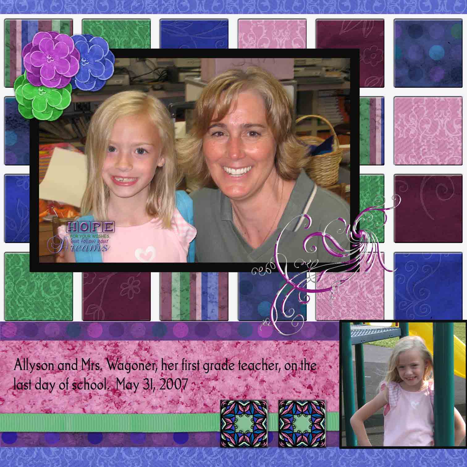 Last Day of 1st Grade | Digital Scrapbooking at Scrapbook Flair